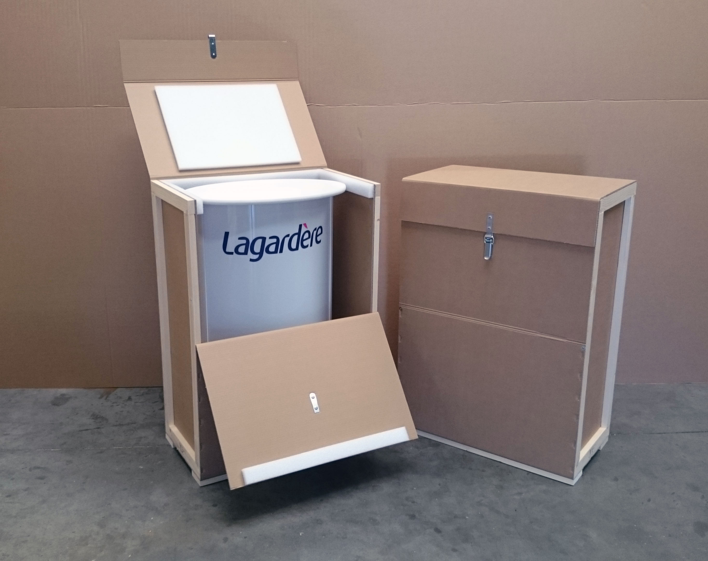 Caisses wrap bois carton - Edelweiss Emballages